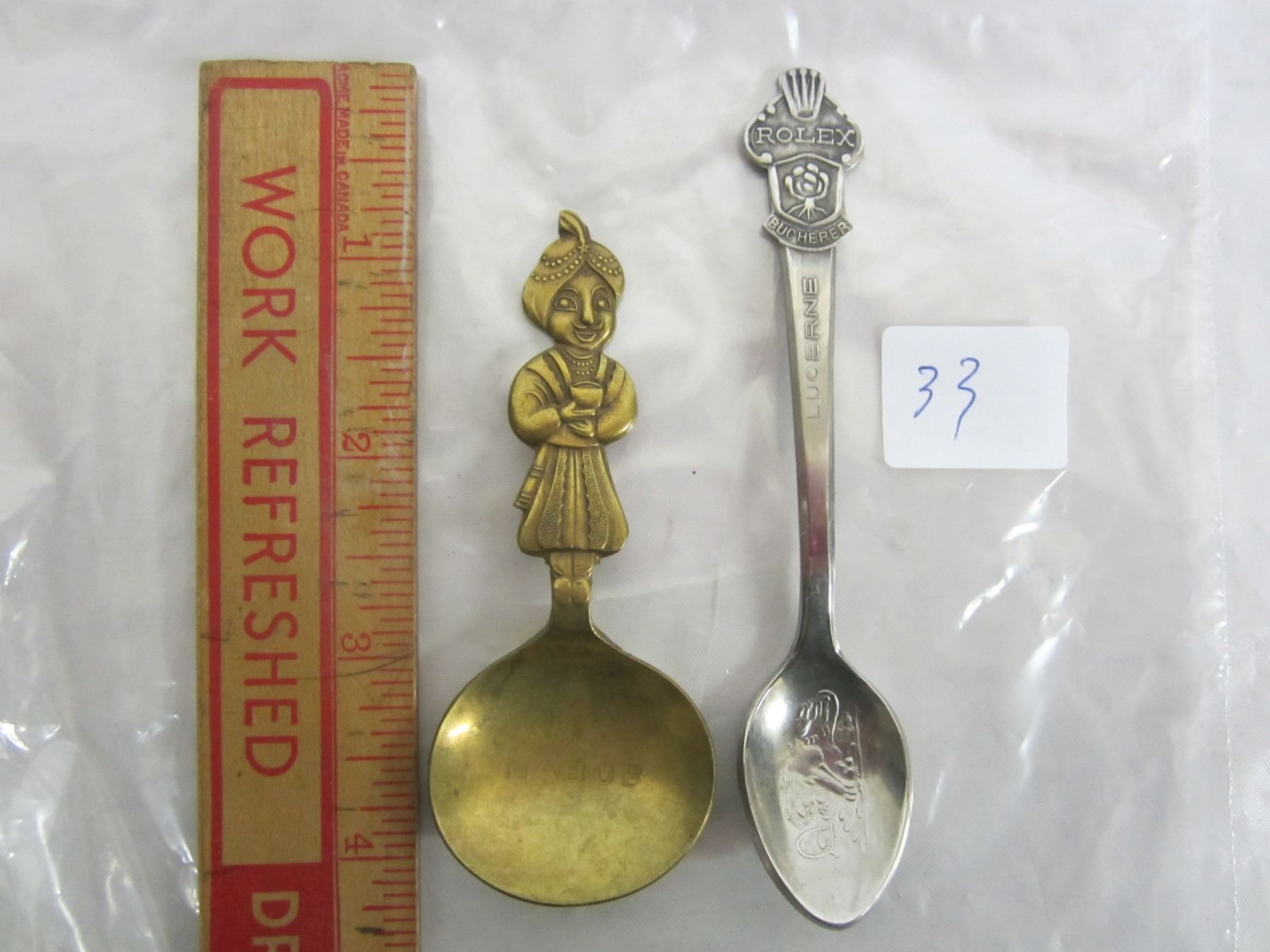 Rolex & Nabob advertising spoons