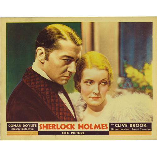 Sherlock Holmes (Fox, 1932) Lobby Card (11" X 14"). Bea Sherlock Holmes ...