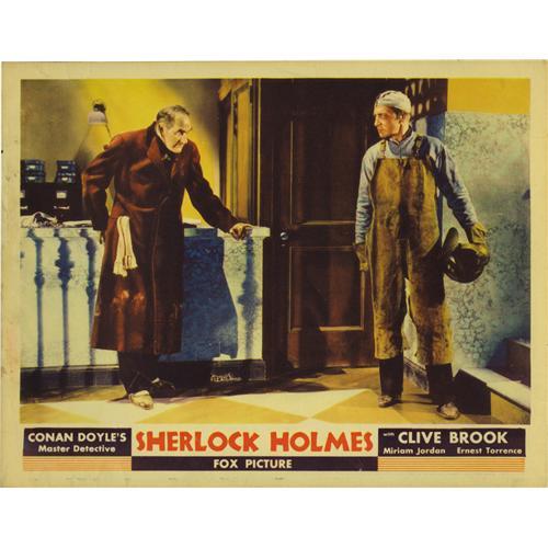 Sherlock Holmes (Fox, 1932) Lobby Card (11" X 14"). Ano Sherlock Holmes ...