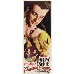 Personal Property (MGM, 1937). Insert (14" X 36"). Robe Personal ...