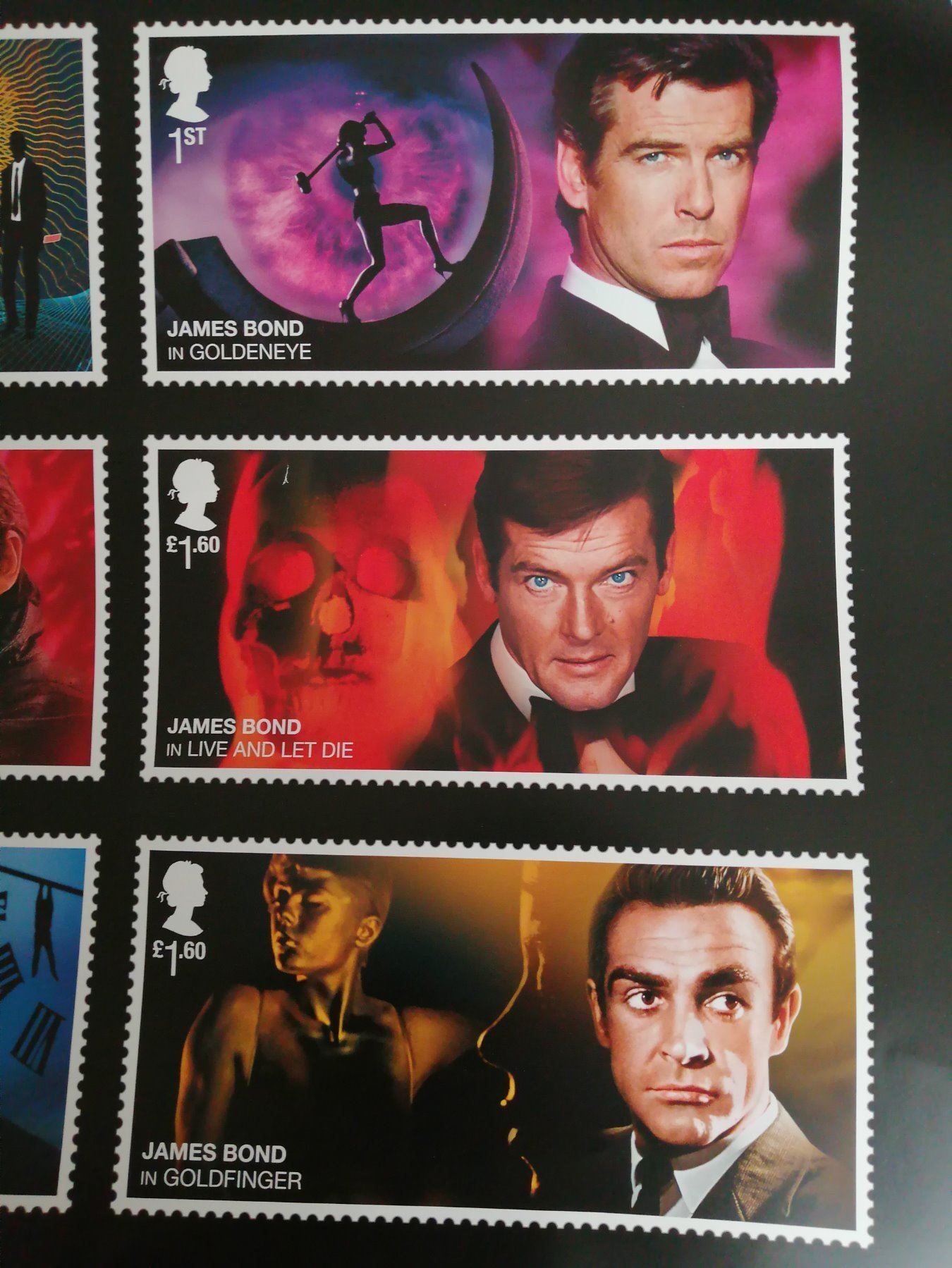 JAMES BOND STAMP PROMO POSTER.