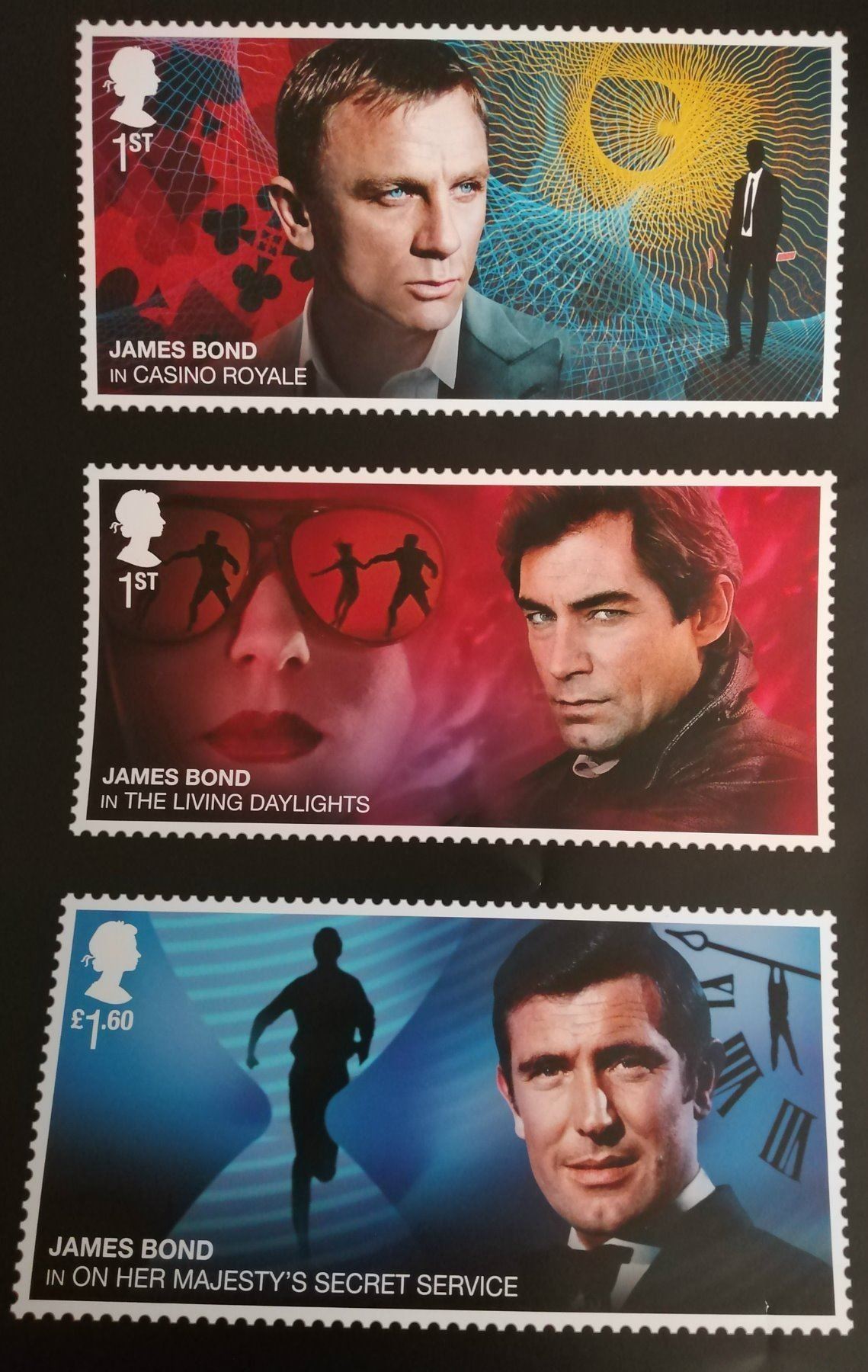 JAMES BOND STAMP PROMO POSTER.