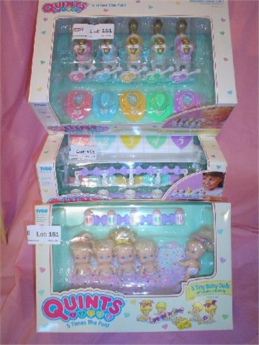 Quints Tyco Horse Dolls Bunting MIB