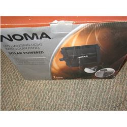 NOMA LED HANGING LIGHT WITH SOLAR PANEL IN ORIGINAL BOX