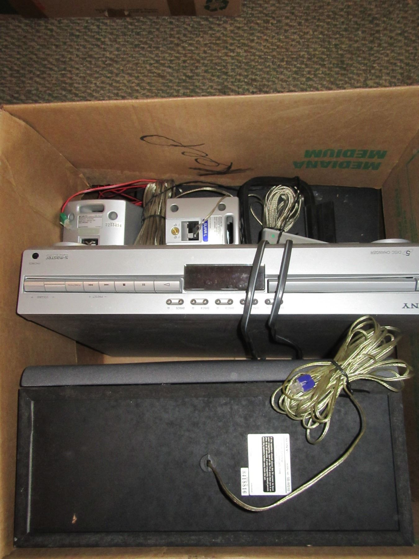 BOX WITH SONY/SANYO SURROUND SOUND SYSTEM