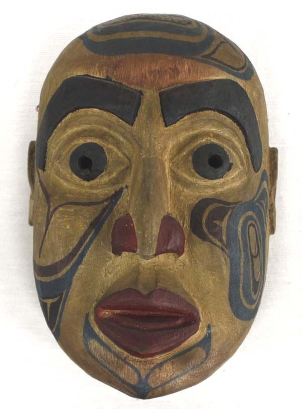 Northwest Coast Carved Wood Mask