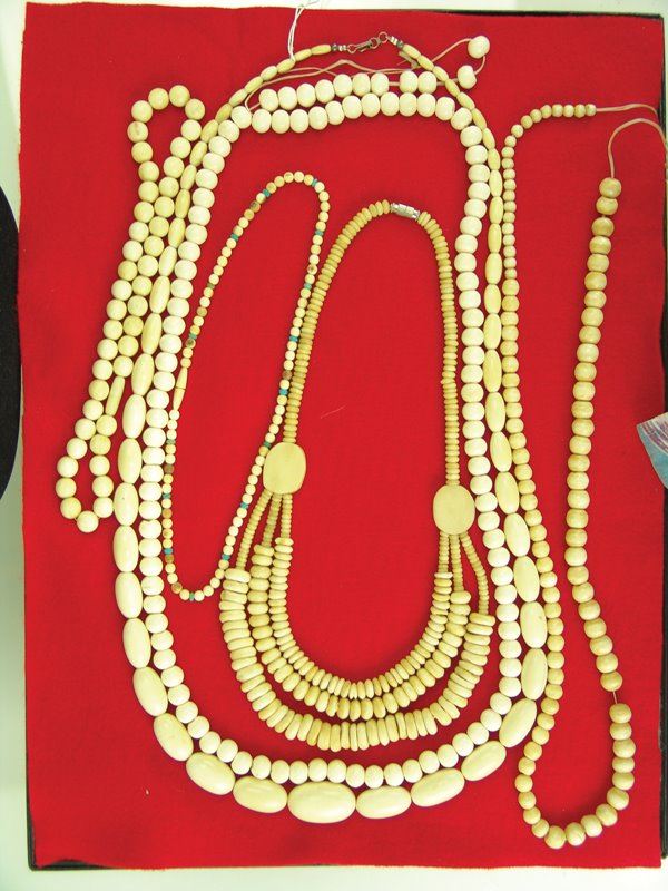 6 Ivory and Bone Necklaces