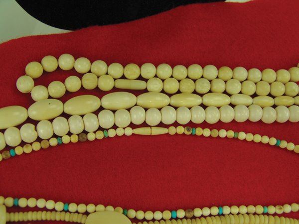 6 Ivory and Bone Necklaces