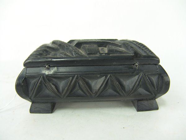 Carved Argillite Box