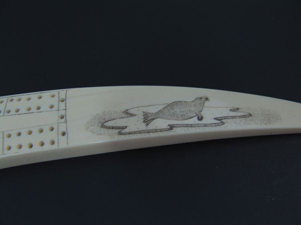 Eskimo Ivory Cribbage Board