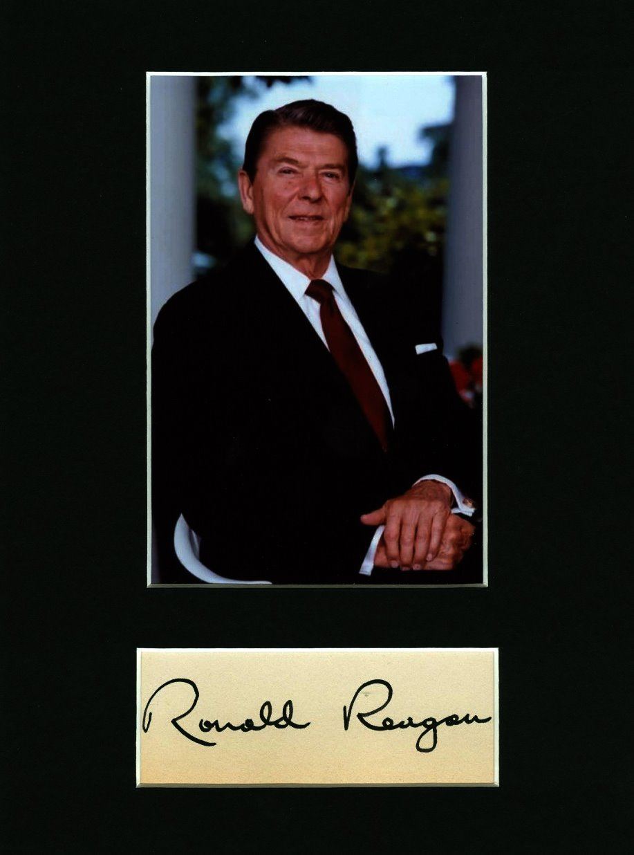 PRESIDENT RONALD REAGAN (1911-2004).