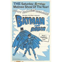 BATMAN AND ROBIN SERIAL POSTER.
