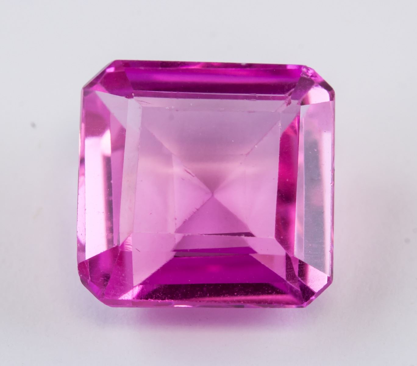 12.10ct Emerald Cut Pink Natural Ruby AGSL