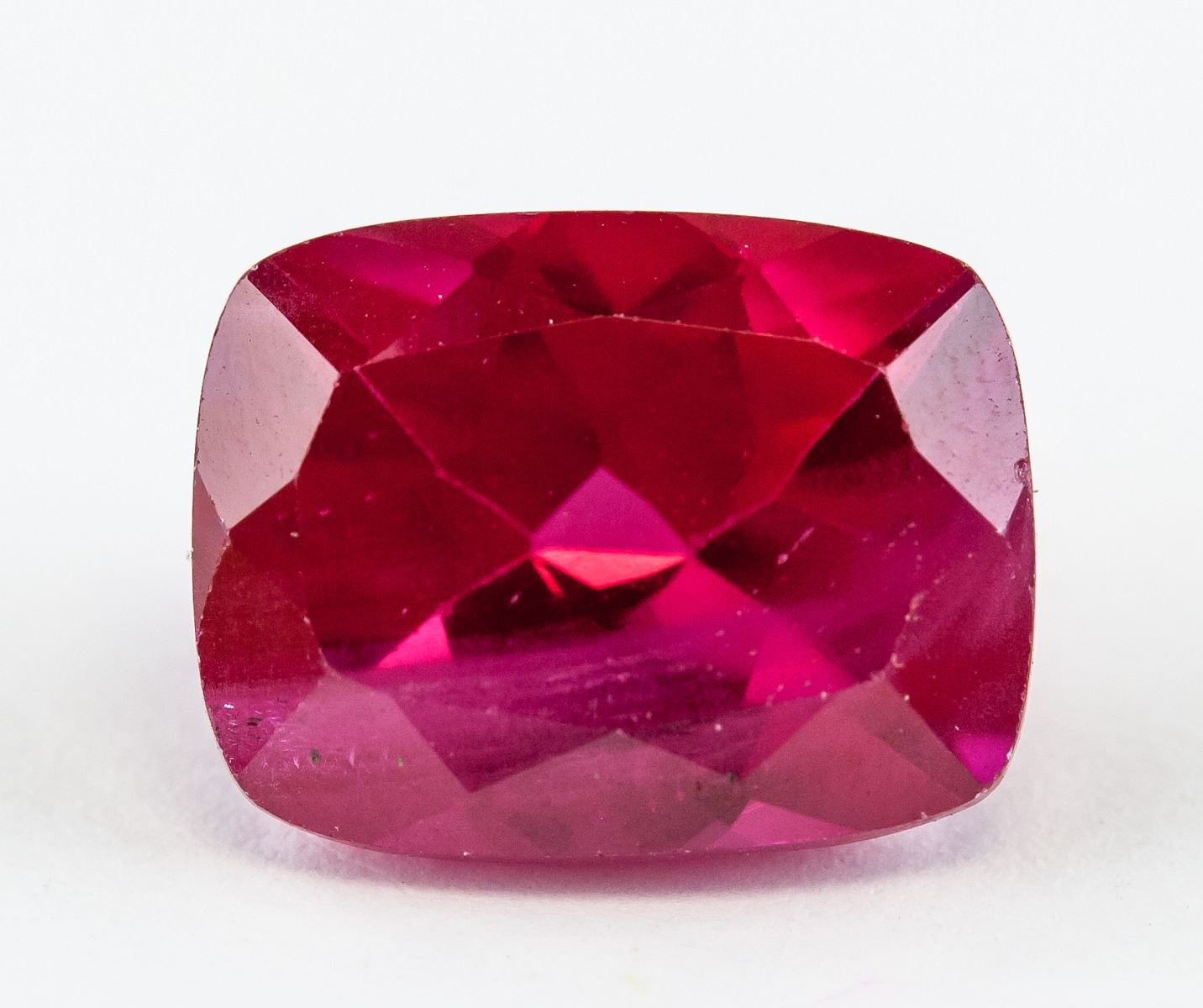 6.55ct Cushion Cut Red Natural Ruby AGSL