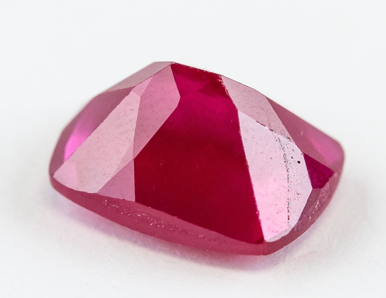 6.55ct Cushion Cut Red Natural Ruby AGSL