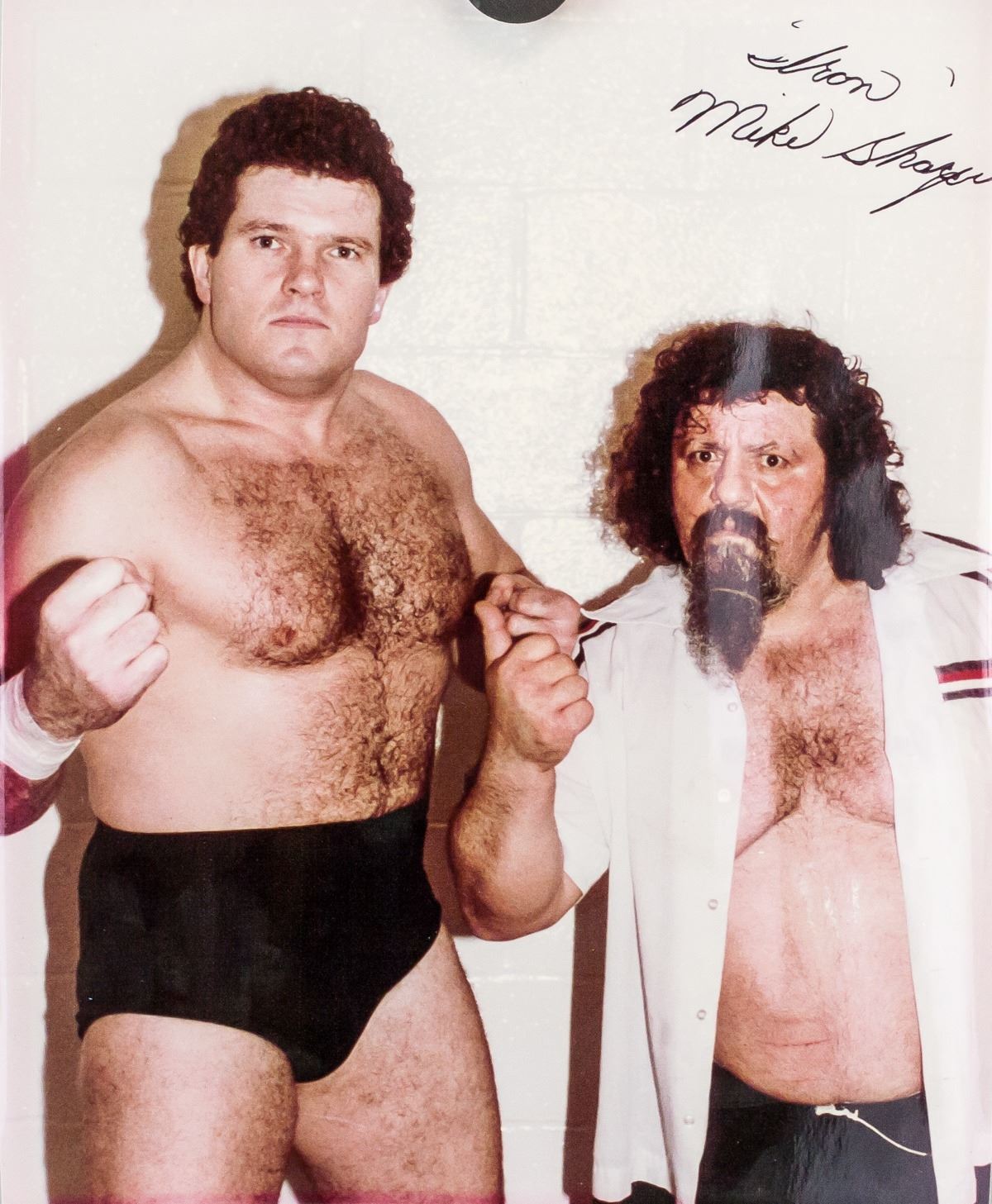 Mike Sharpe & Captain Lou Albano Autographed Photo