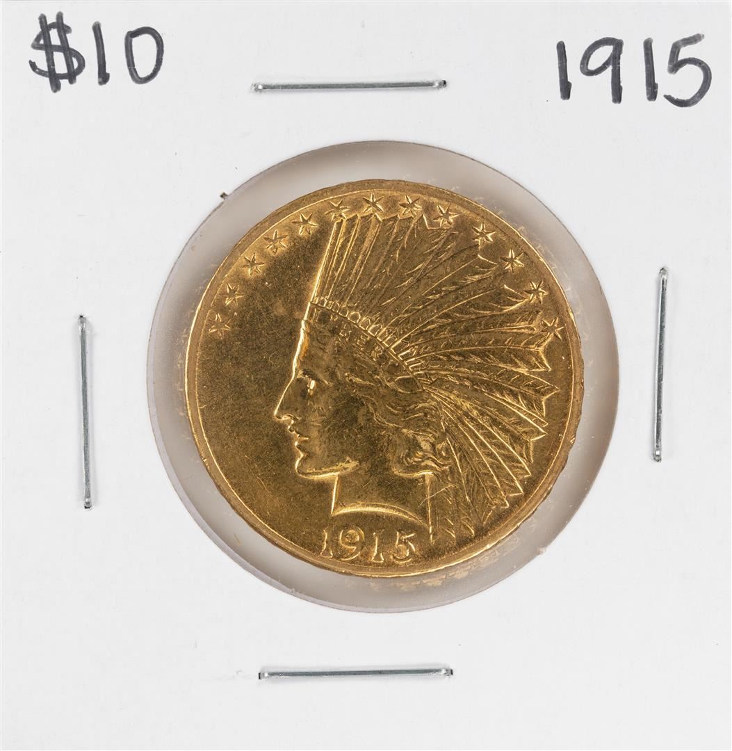 1915 $10 Indian Head Eagle Gold Coin