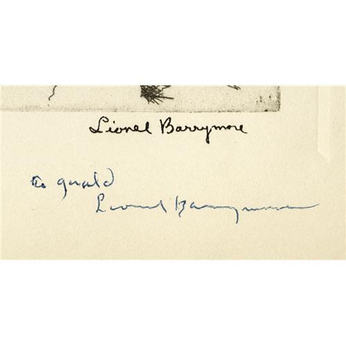 Lionel Barrymore Etching. One of the favorite pa Lionel Barrymore ...