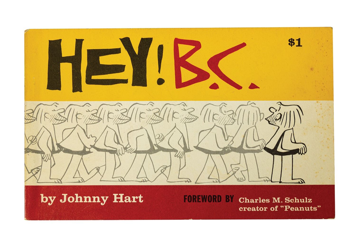 Johnny Hart Signed "Hey! B.C." Book.