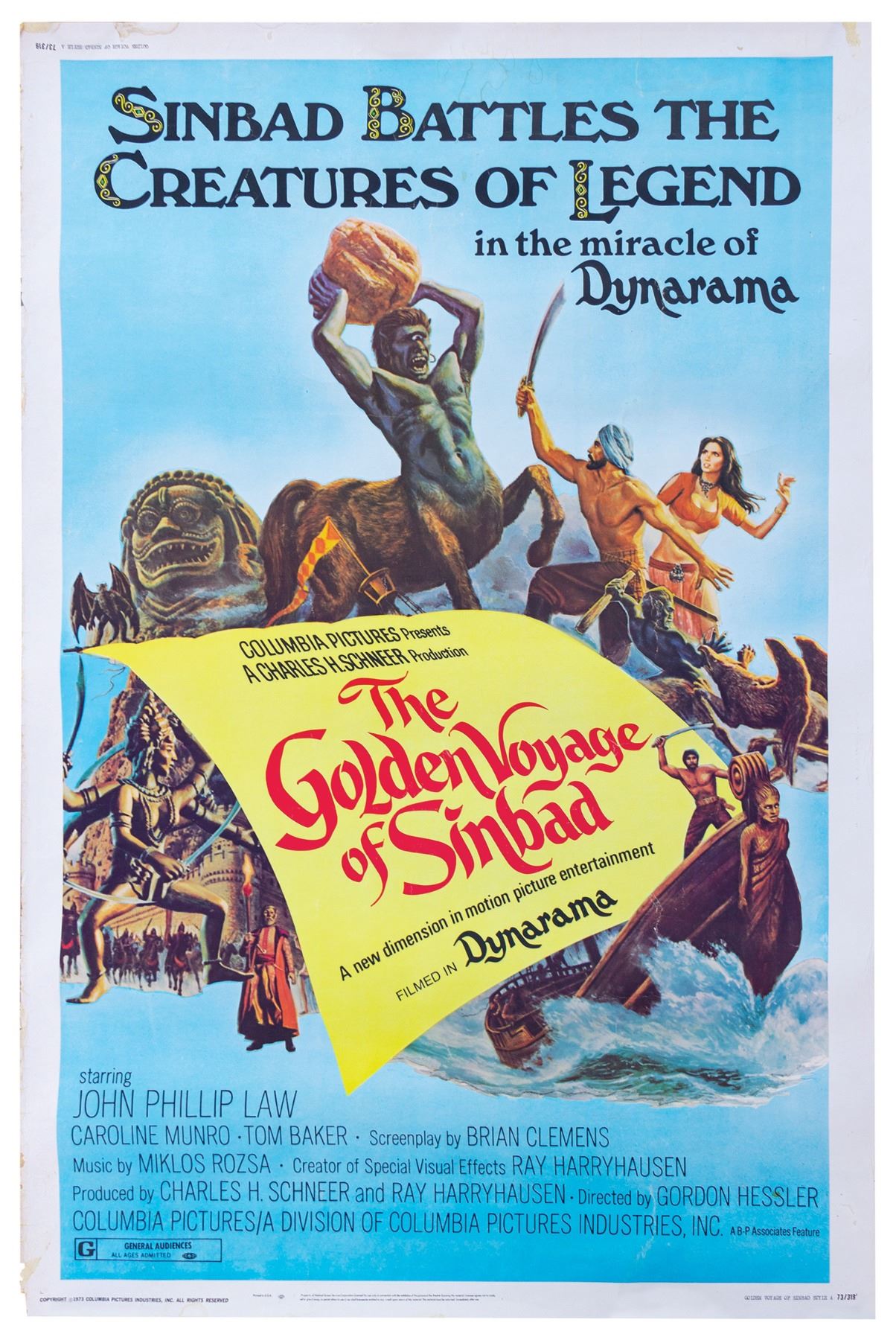 The Golden Voyage of Sinbad Poster.