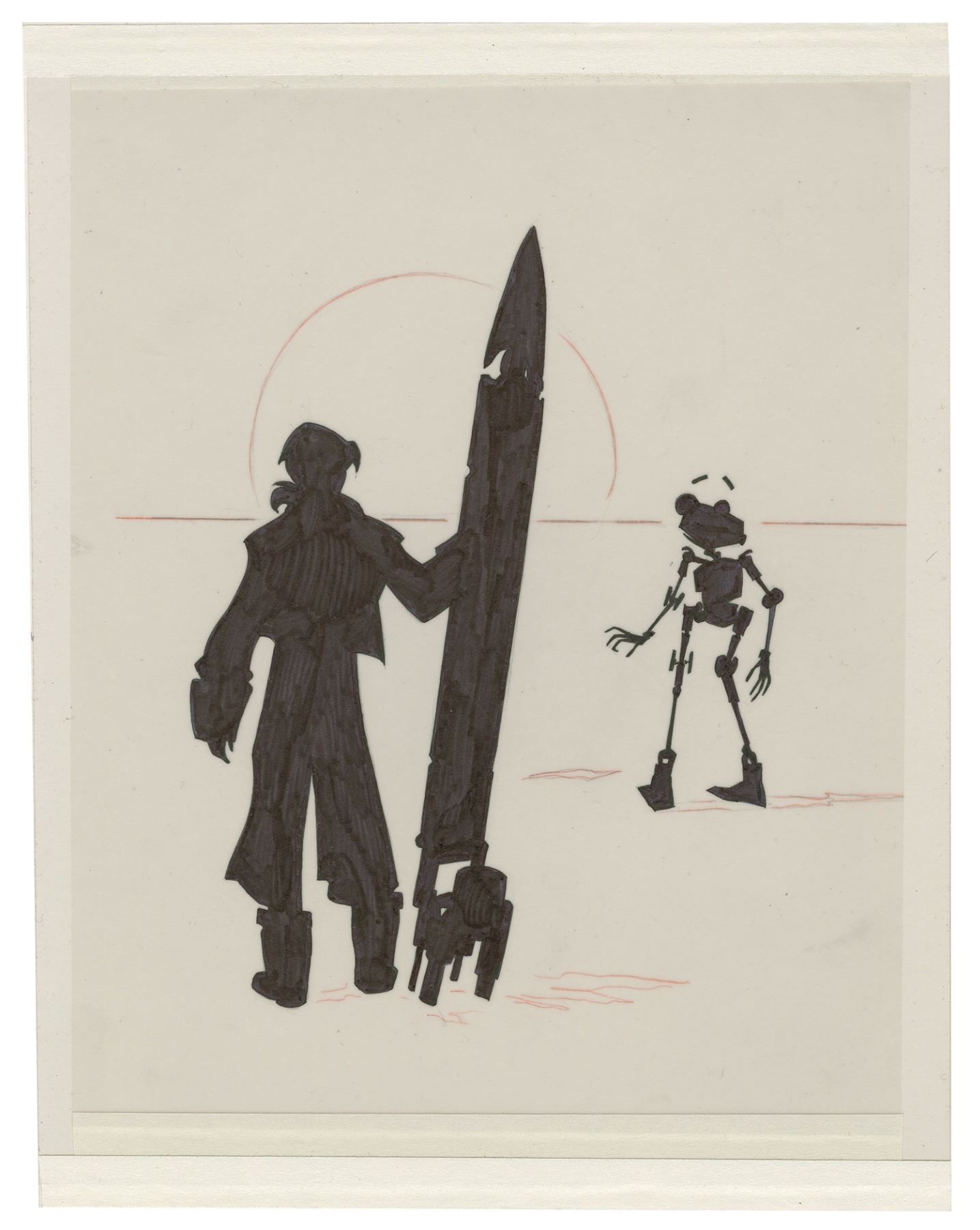 Collection of (5) Treasure Planet Drawings.