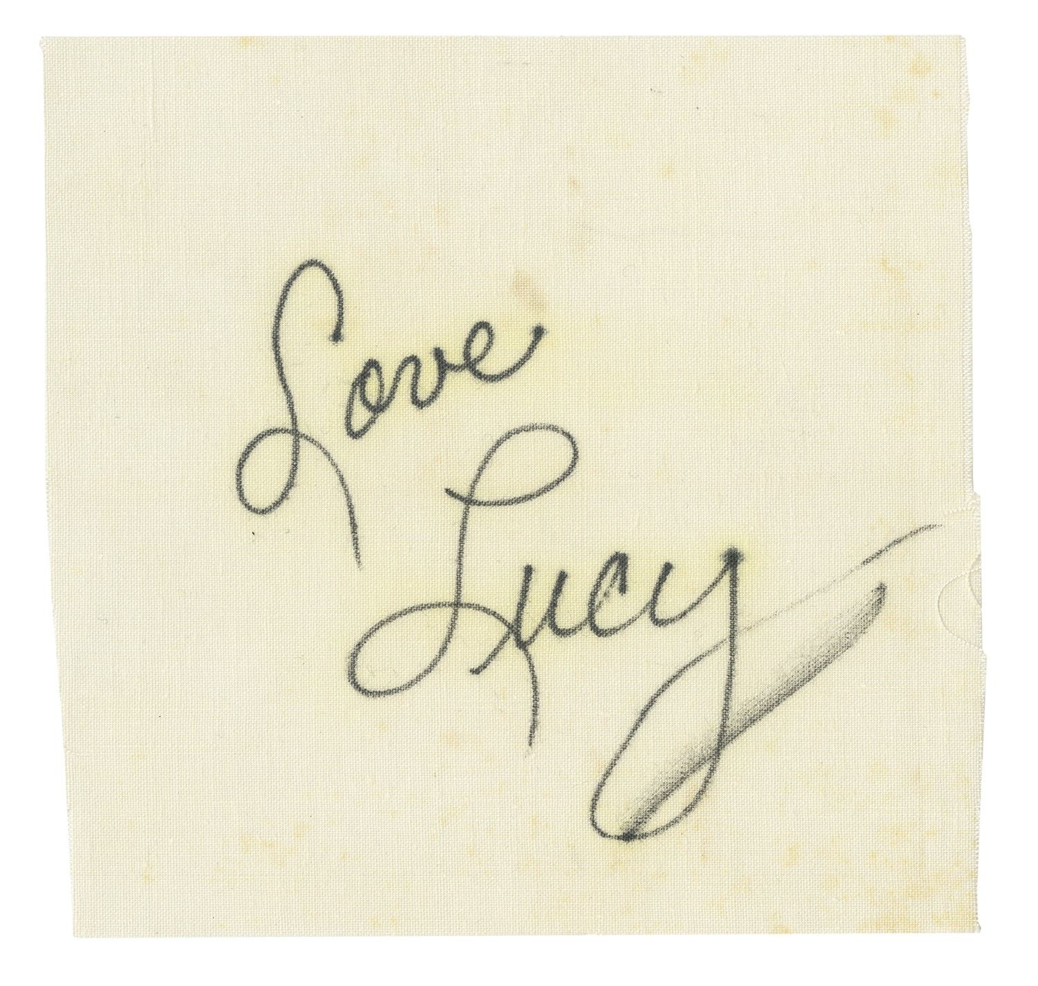 Lucille Ball Autograph & Stationery.