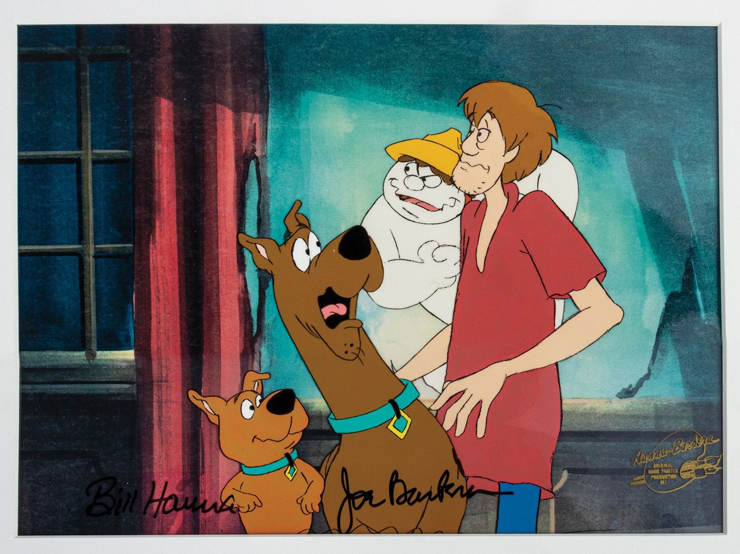 Signed Scooby-Doo Meets the Boo Brothers Animation Cel.