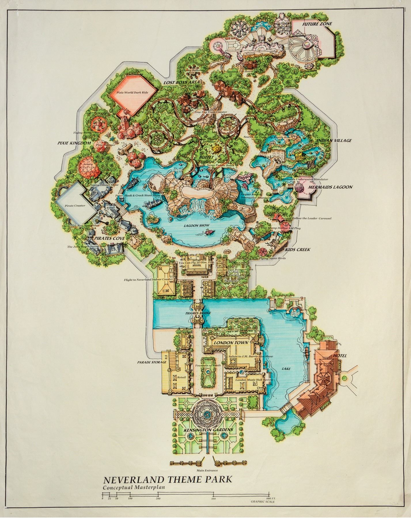 Neverland Theme Park Concept Masterplan.