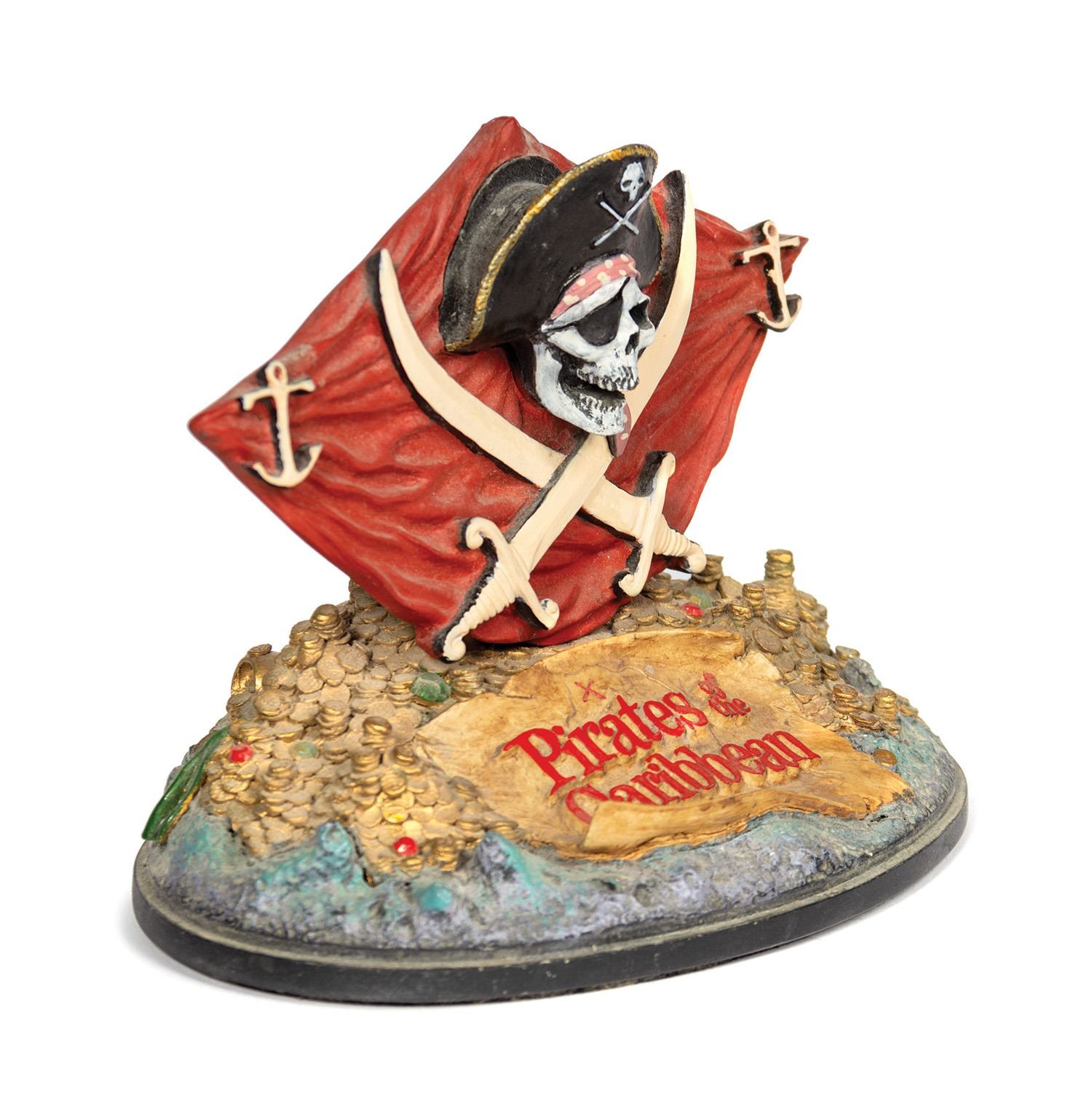 Pirates of the Caribbean Jolly Roger Sculpture.