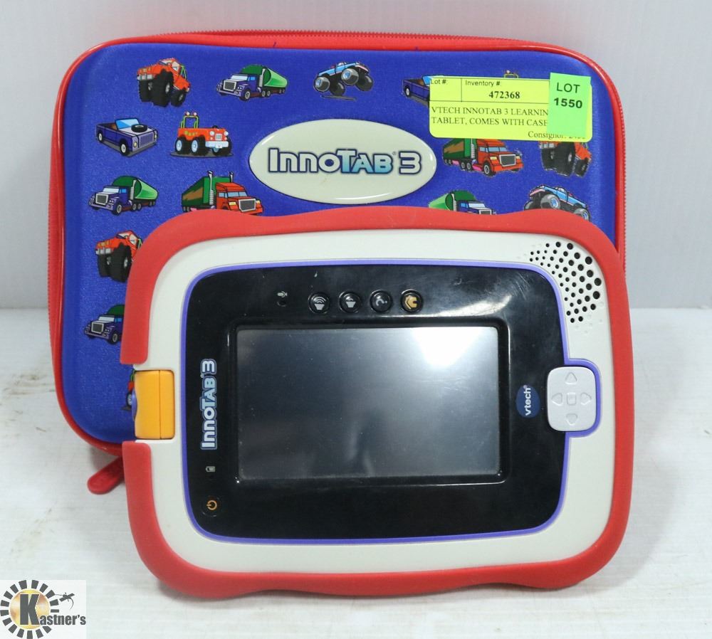 VTECH INNOTAB 3 LEARNING TABLET, COMES WITH CASE