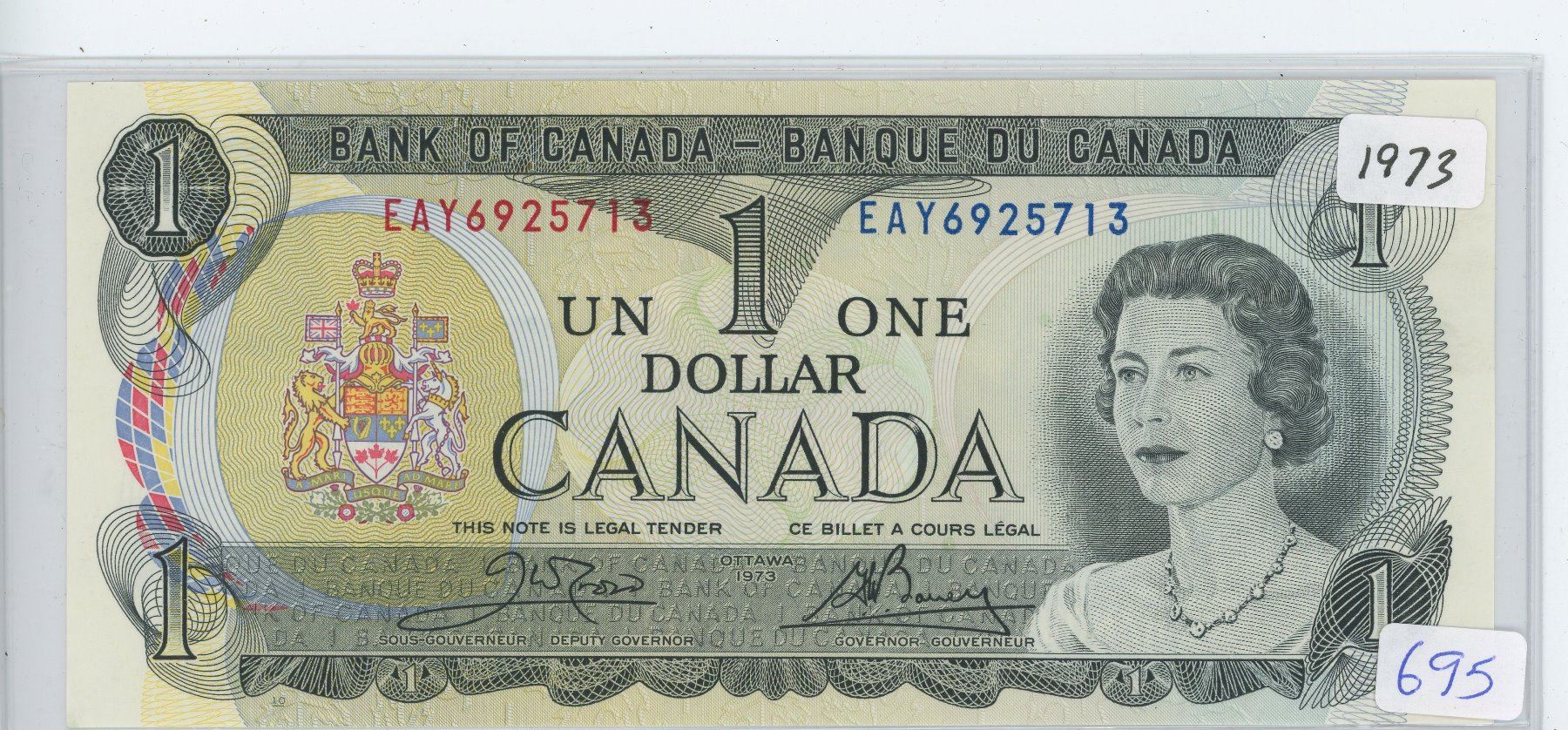 1973 Canadian One Dollar Bank Note Schmalz Auctions 1973-canadian-one-dollar-bank-note-schmalz-auctions
