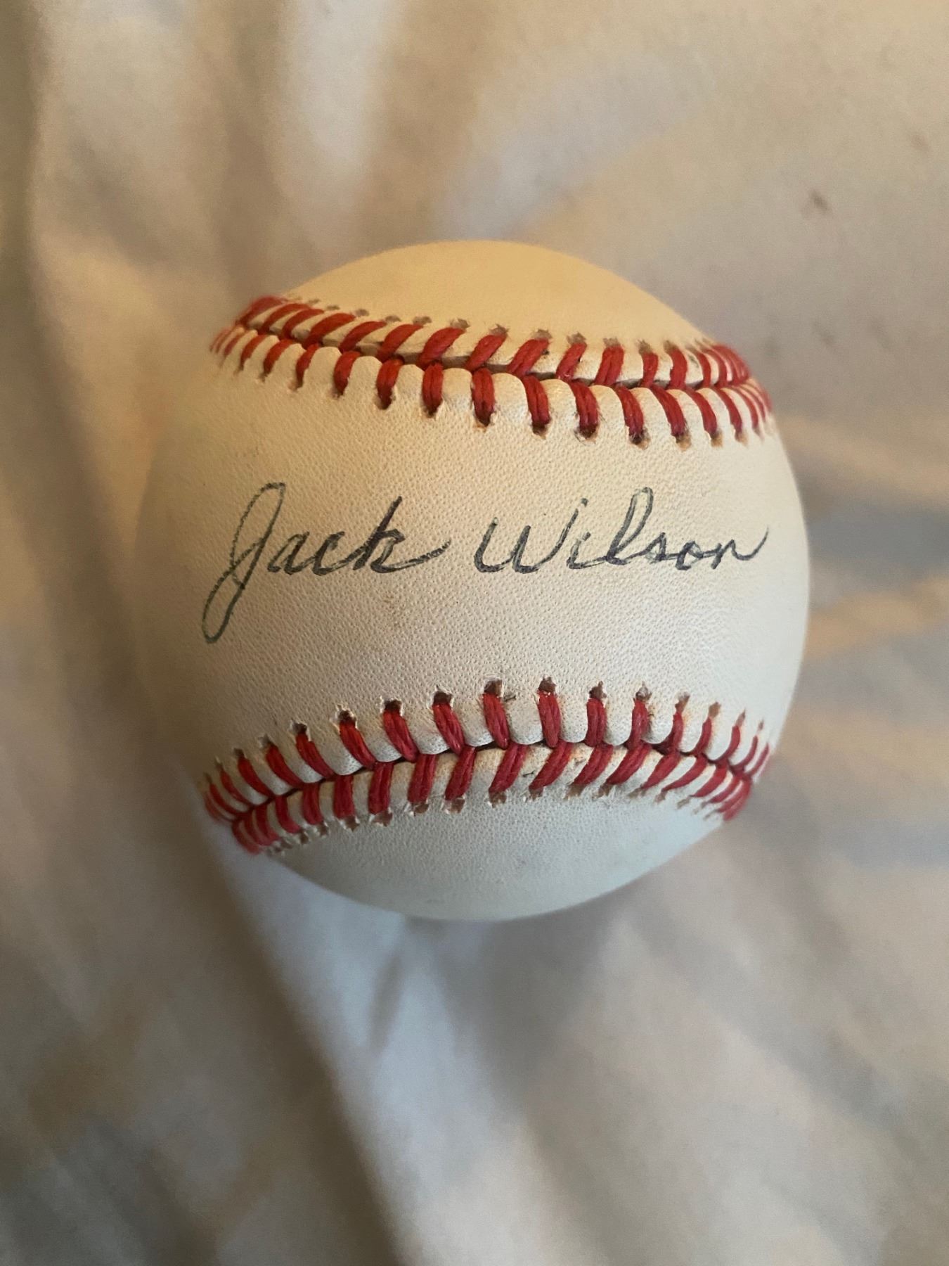 Jack WIllson SIghned base ball
