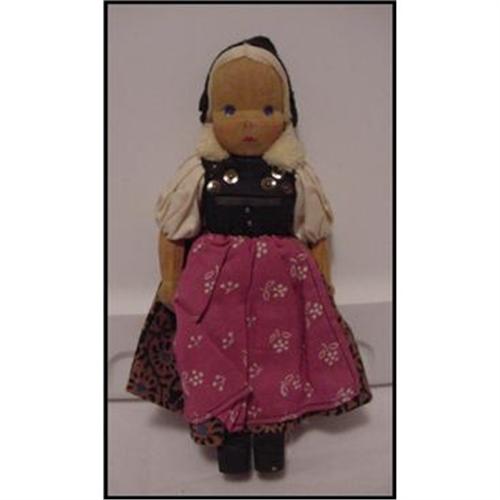 Doll Wood Wooden Germany Girl #851420