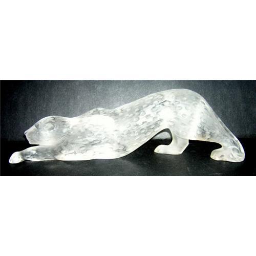 Lalique Frosted Crystal Panther / Leopard #877378