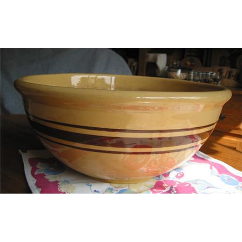 Antique Weller Pottery Yellow Ware Bowl #836683