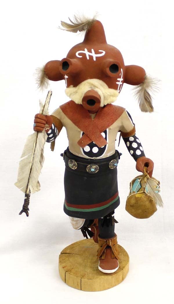Hopi Mudhead Kachina by Junior Torivio