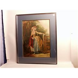 Large Antique Baxter Print