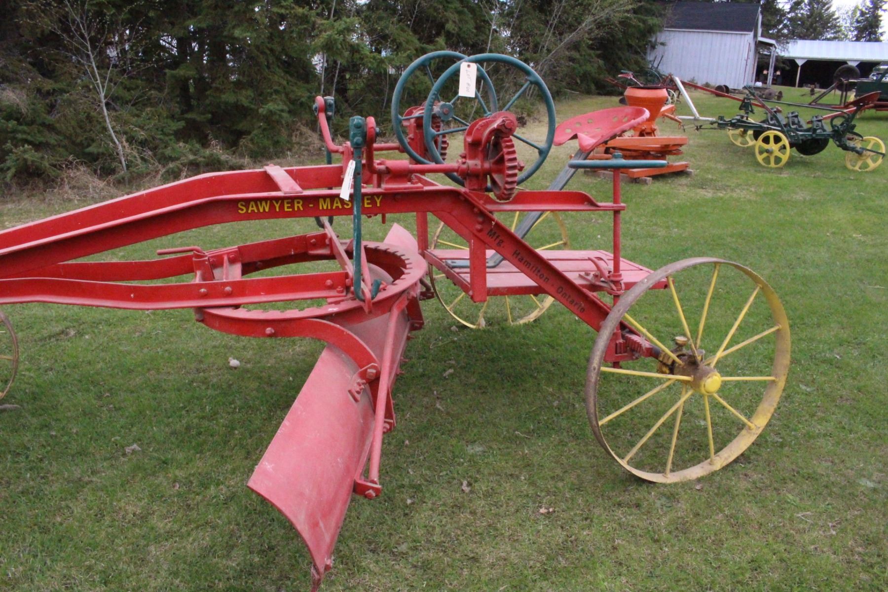 Horse Drawn Road Grader - Sawyer Massey (Steel Wheels)