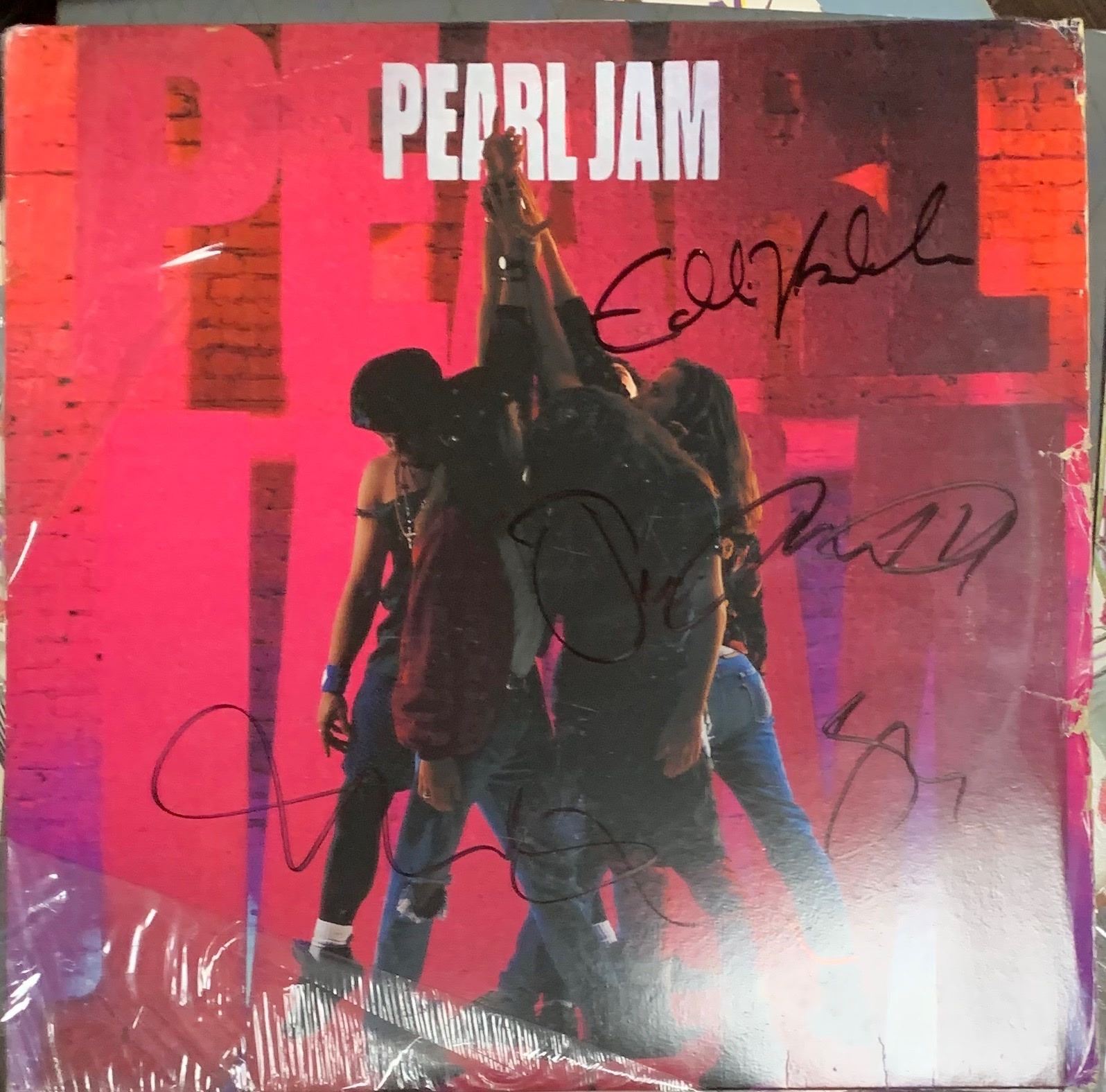 Signed Pearl Jam, Ten Album Cover
