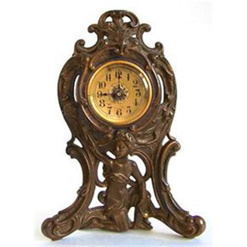 Westclox 1907 Art Nouveau Lady Figural Clock #859570