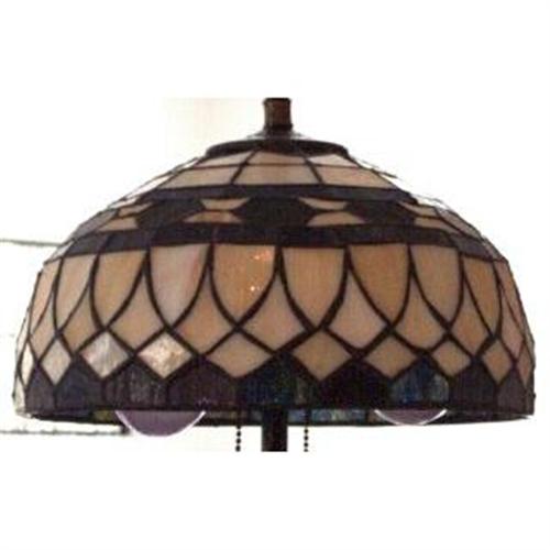 Shade Lamp Stained Glass Vented Cap Geometric #884343