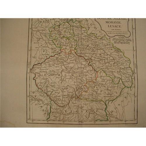 Authentic dated 1795 map of East Germany #888664