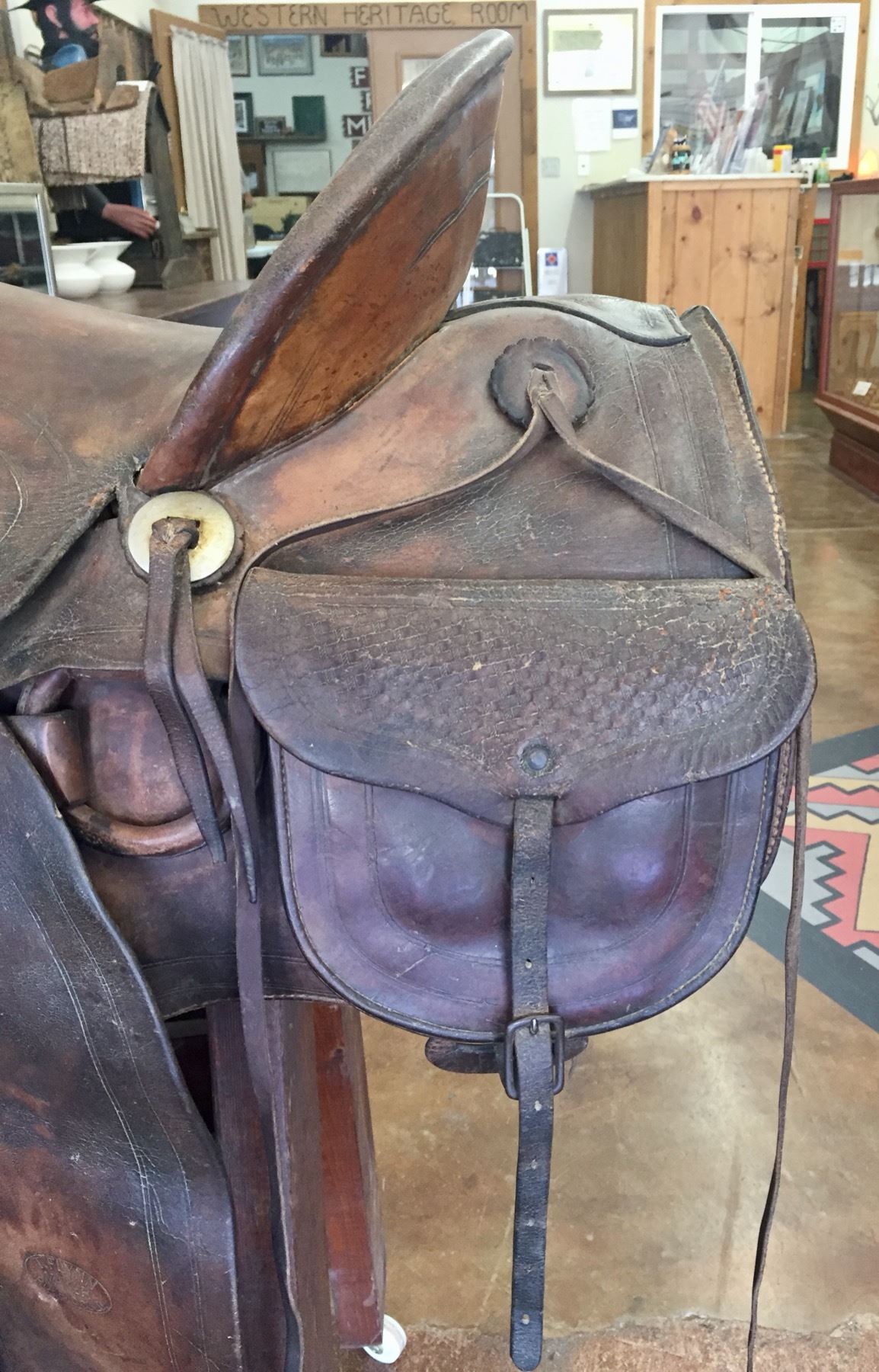 Antique High Back Saddle - Tom Flynn