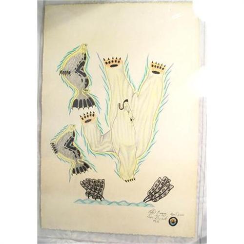 PETER RAGEE -Artist, Cape Dorset~FREE shipping #887887