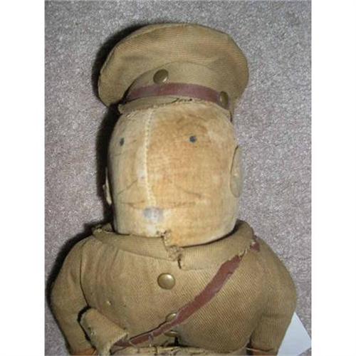 Steiff type soldier doll- straw stuffed #899302