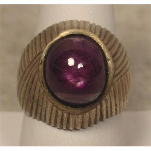 Antique Purple Star Ruby Ring 8 Carats #902873