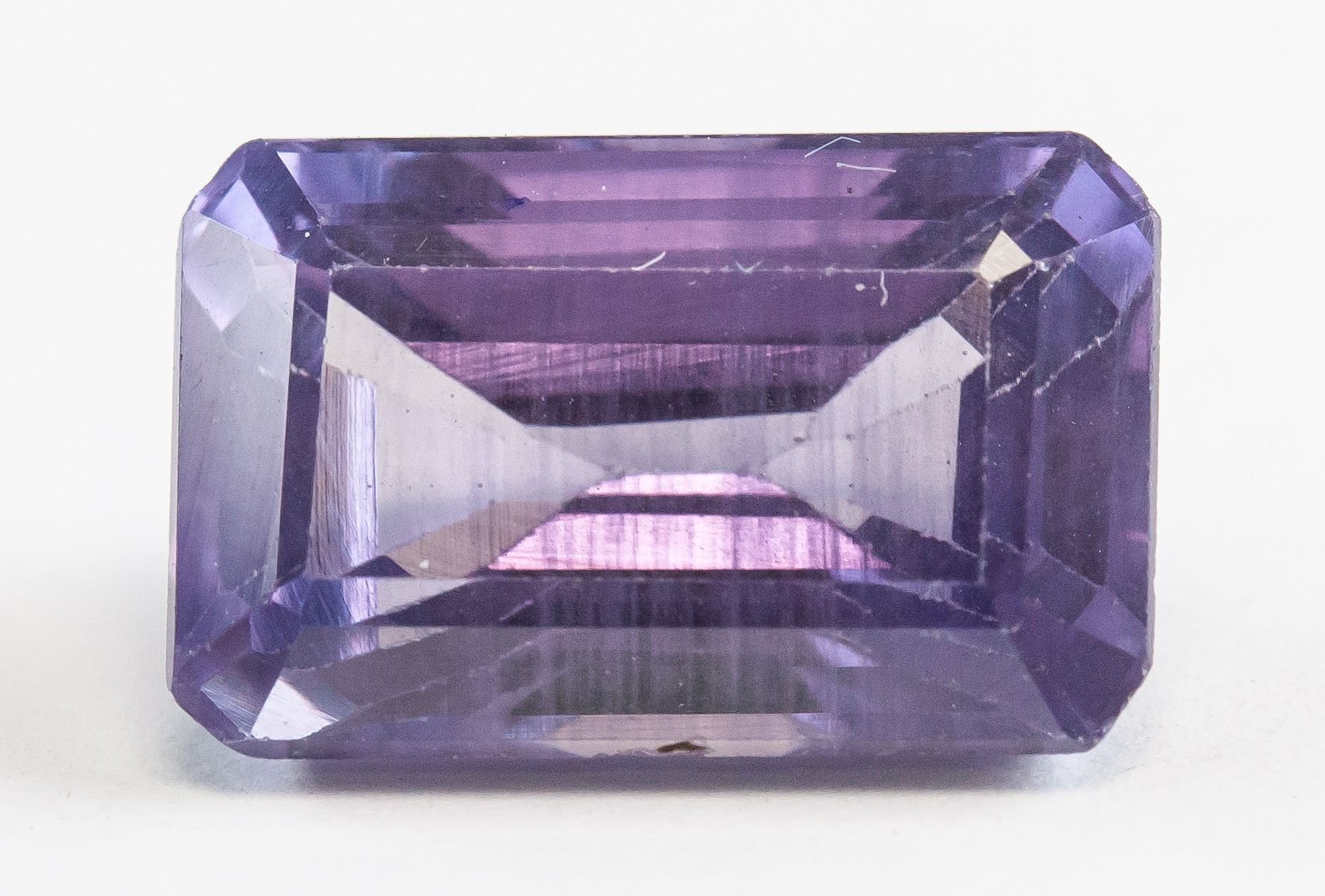 11.40ct Emerald Cut Purple Natural Sapphire GGL