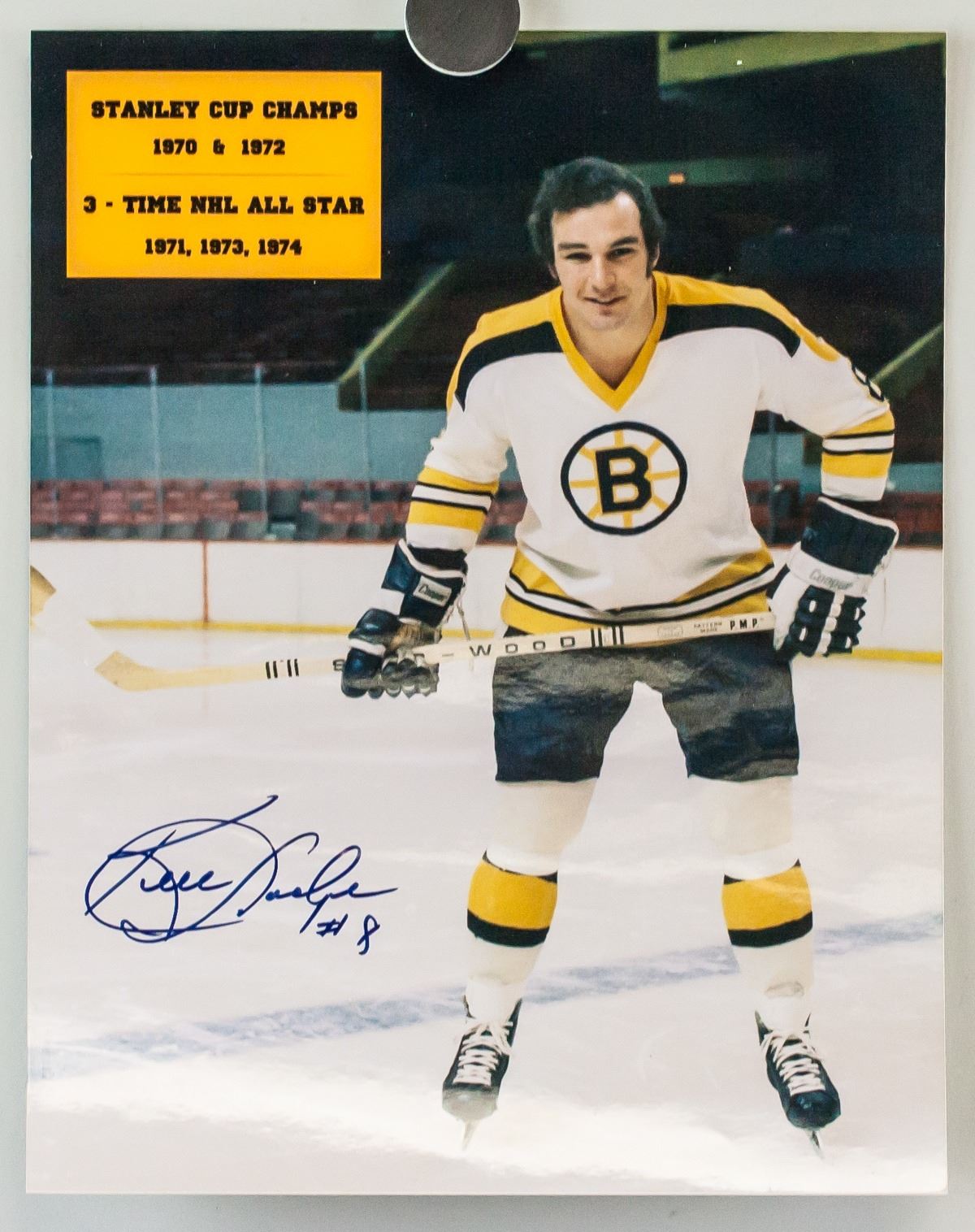 Ken Hodge Sr. 1944- Canadian Autographed Photo COA