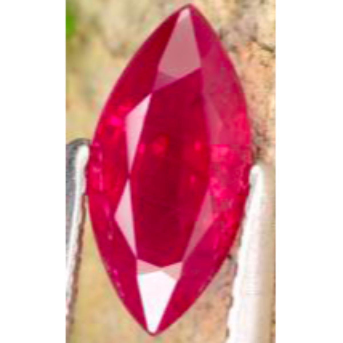 2.6ct Marquise Facet Ruby Gemstone
