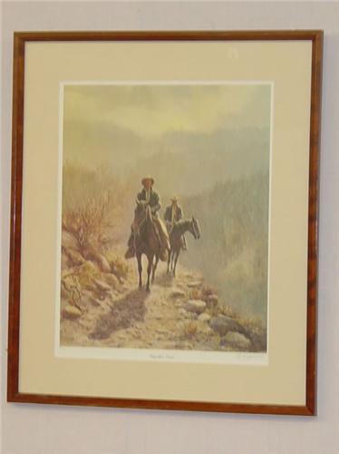 COLORED LITHOGRAPH SIGNED & NUMBERED PR
